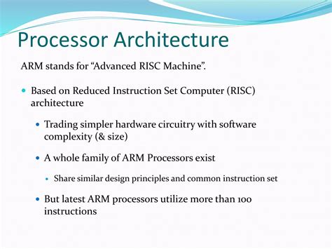 Unit 4 Arm Processors Pptx Operating Systems Computer Software And Applications