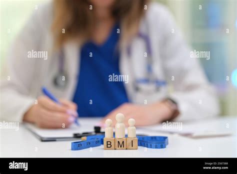 The Process Of BMI Calculation And Comprehensive Health Assessment In Medical Settings Stock