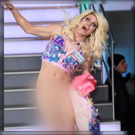 Courtney Act Suffers Major Wardrobe Malfunction As She Enters Cbb House