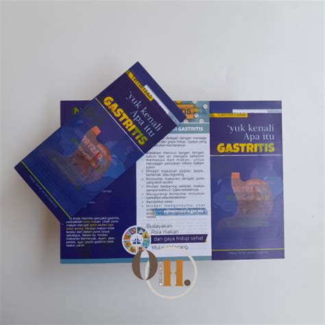 Leaflet Gastritis Brosur Edukasi Gastritis Dan Gangguan Lambung