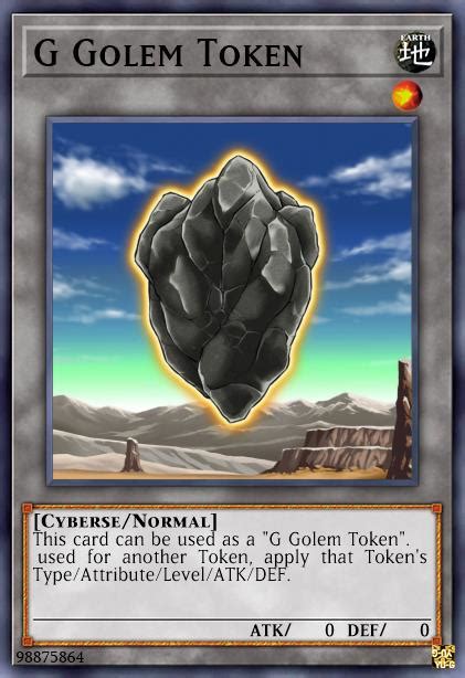 Yu Gi Oh Wiki G Golem Token