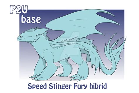 P2u Httyd Base Speed Stinger Night Fury Hibrid By Ilovefraxus On Deviantart
