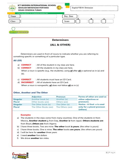 04 Determiners Pdf Grammatical Number Linguistic Morphology