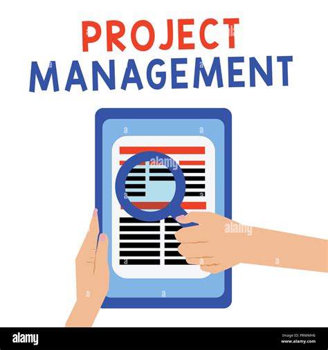 Handwriting Text Project Management Concept Meaning Application