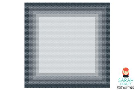 Nested Squares Graphic By Sarah Hurley · Creative Fabrica