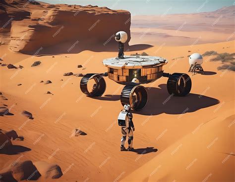 Premium Photo An Android Archaeologist Discovering Ancient Robotic