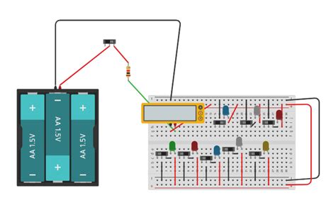 Circuit Design Catherine Zapata 8 Led Simulation Tinkercad