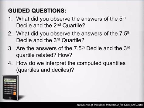 percentiles for grouped data and percentile rank pptx