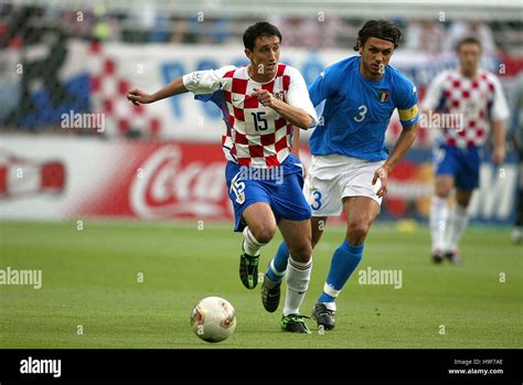 Daniel Saric Paolo Maldini Italy V Croatia Prefectural Kashima Stadium Ibaraki Japan 08 June