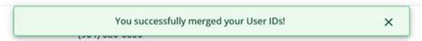 how to merge user ids and accounts