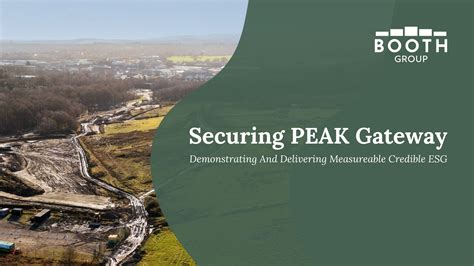 Securing Peak Gateway Delivering Esg The Booth Group