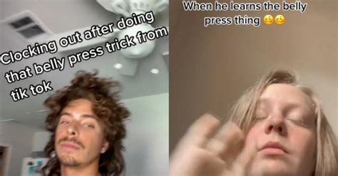 Tiktok S Latest Nsfw Trend The Belly Press Thing