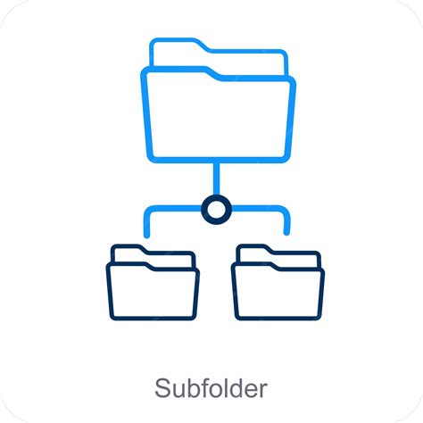 Premium Vector Subfolder And Folder Icon Concept