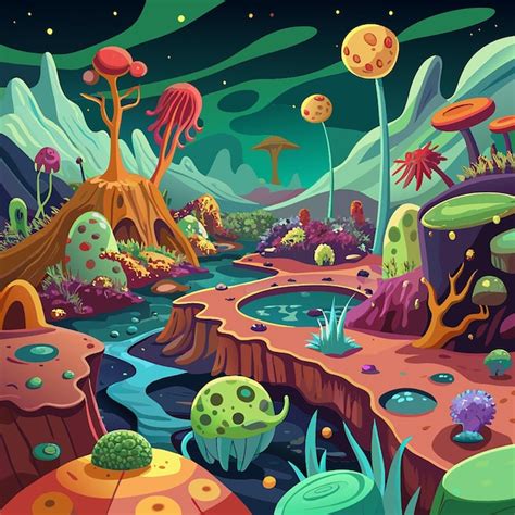 Microbial Landscapes A Glimpse Into Alien Textures Premium Ai Generated Image