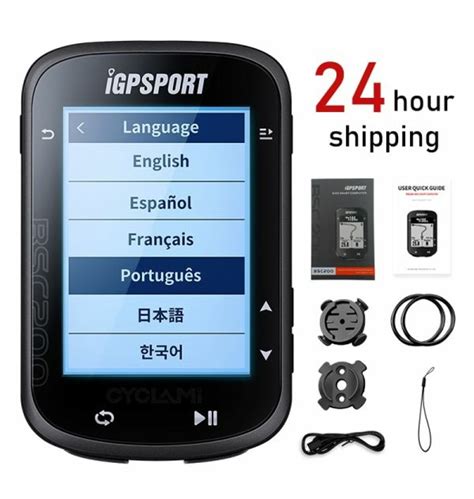 Igpsport Bsc200 200 무선 자전거 컴퓨터 Gps 속도계 사이클링 주행 거리계 25in Ant App 동기화