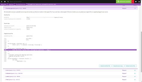 Source Map Support For JavaScript Error Analysis
