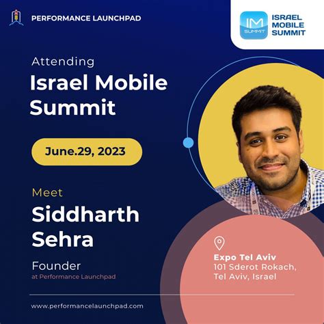 Siddharth Sehra On Linkedin Israelmobilesummit Tlv Performancemarketing