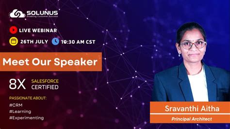 Solunus Inc On Linkedin Speaker Salesforce Webinar Cpq Manufacturing Keynotespeaker…