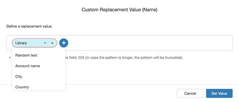 Custom Replacement Values For Anonymizing Data Own Portal Own
