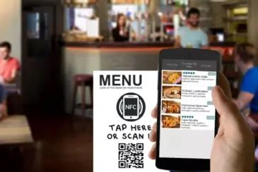 Round QR Code NFC Acrylic Tag NTAG Smart Restaurant Menu