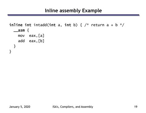 Ppt Instruction Set Architecture Isa Powerpoint Presentation Free