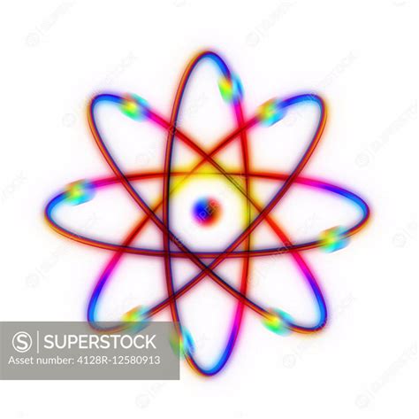 Atomic Structure Conceptual Computer Artwork Representing The
