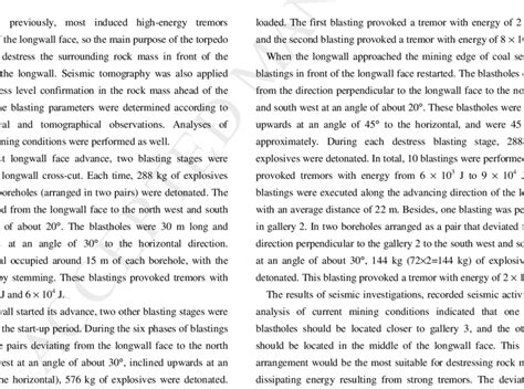 Location Of High Energy Tremor Sources Induced During Longwall Mining