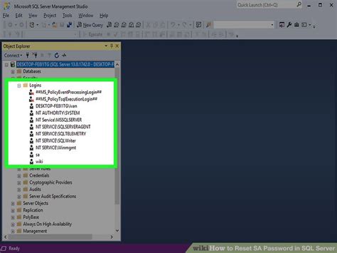 3 Ways To Reset Sa Password In Sql Server Wikihow