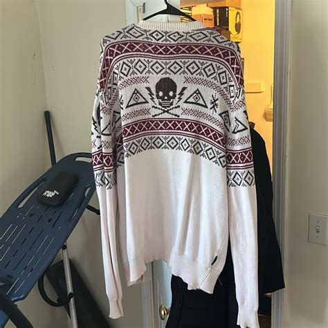 Ecko Unltd Cardigan Skull Sweater Gem