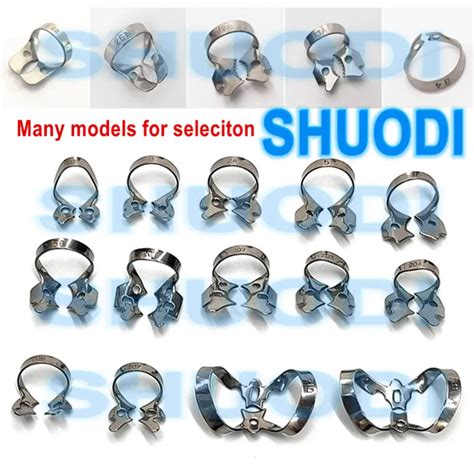 치과용 가장 인기있는 댐 클램프 고무 배리어 클립 치과 복원 고무 스테인레스 스틸 소재 1 개치과 기본 악기 Aliexpress