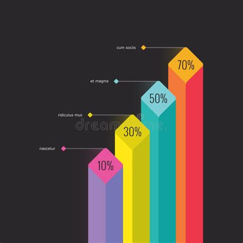 Vector Column Graph Stock Vector Illustration Of Black 48223352
