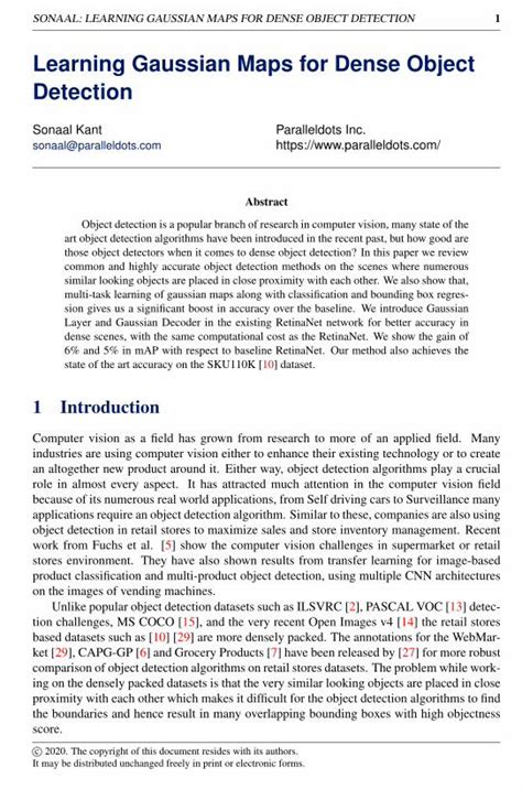 pdf learning gaussian maps for dense object detection dokumen tips
