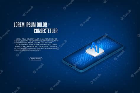 Premium Vector Isometric Artificial Intelligence With Cpu Microchip
