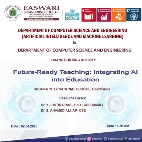 Future Ready Teaching Integrating Ai Into Education Srm Easwari Engineering College