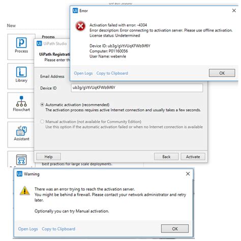 Error 4304 Login Help UiPath Community Forum