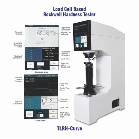 Rockwell Hardness Tester Tlrh Curve Load Cell Based Touch Screen