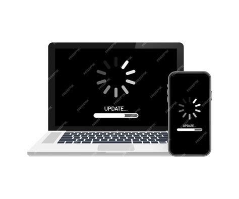 Premium Vector System Software Update Data Update Or Synchronize