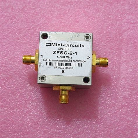 Mini Circuits Zfsc 2 1 Power Splitter Sma 5 500mhz Splitter Circuit Power