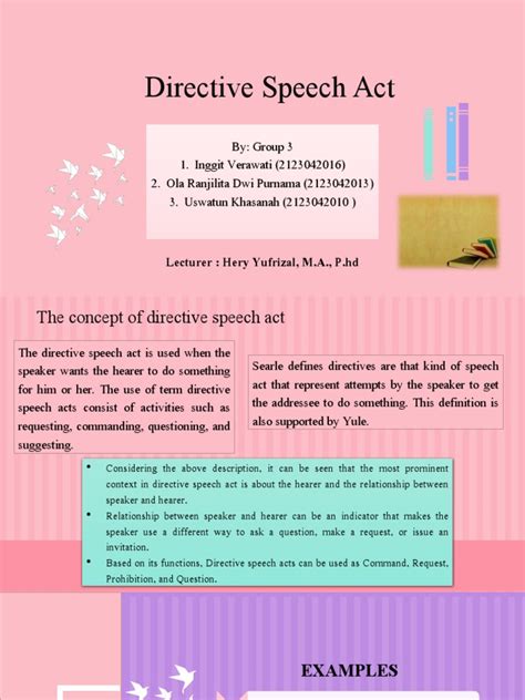 directive speech act pdf