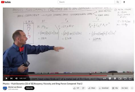 Physics Fluid Dynamics Of Buoyancy Viscosity And Drag Forces Compared Trial