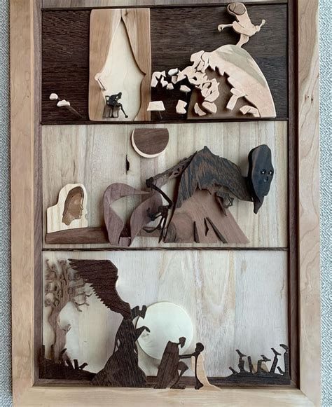 Handmade Harry Potter Storyboard Multiple Woods Rwoodworking