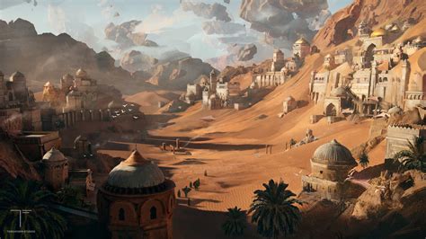 Castle In The Sand Fantasy Art Landscape