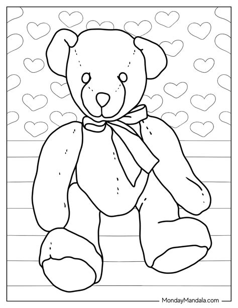 Teddy Bear Coloring Sheet Mit Printable