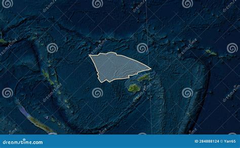Balmoral Reef Tectonic Plate Satellite Map Stock Illustration Illustration Of Fault Tremor