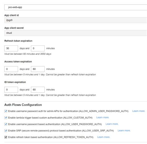 Oauth Refreshing Tokens In Cognito Constantly Fails With Invalidgrant Invalid Refresh