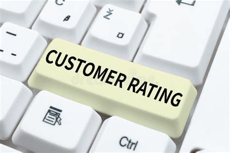 Text Sign Showing Customer Rating Concept Meaning Each Point Of The Customers Enhances The