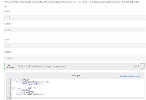 Solved Write A Python Program To Find Validity Of A String Chegg Com