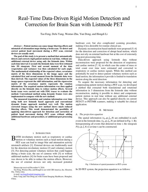Pdf Real Time Data Driven Rigid Motion Detection And Correction For