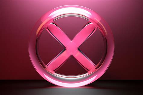 A Pink X Shaped Object Premium Ai Generated Image