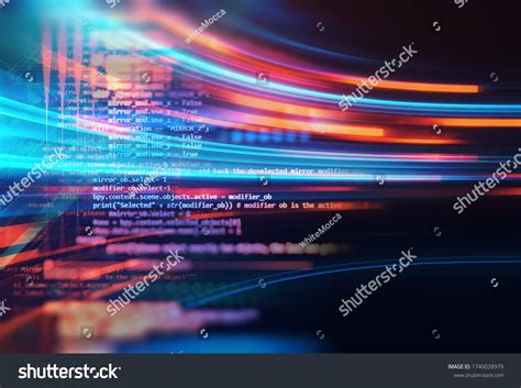 Programming Code Abstract Technology Background Software Stock Illustration